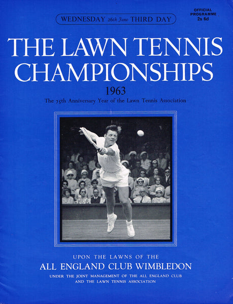 1963 Wimbledon Championships Daily Programmes – Tennis Gallery Wimbledon