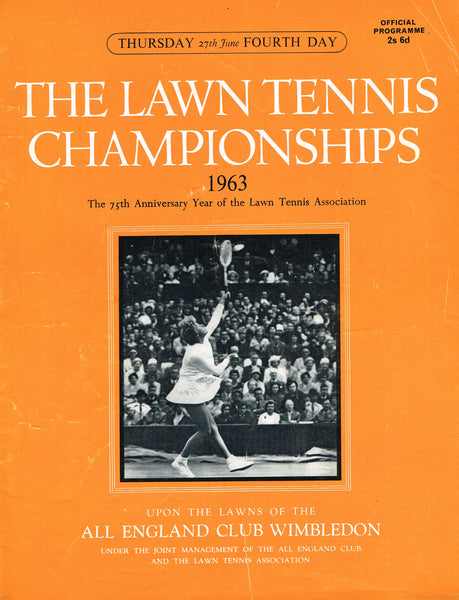 1963 Wimbledon Championships Daily Programmes – Tennis Gallery Wimbledon