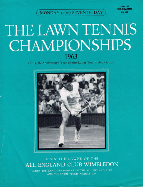 1963 Wimbledon Championships Daily Programmes – Tennis Gallery Wimbledon