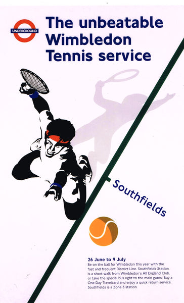 Wimbledon Championships 1983 & 1995 - 2 Travel Advertising Prints ...