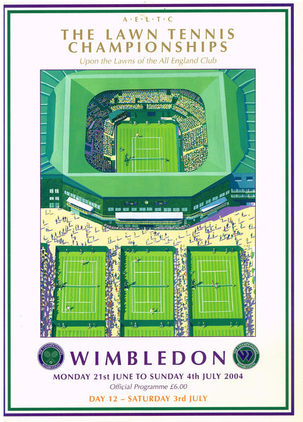 2004 Wimbledon Championships Daily Programmes – Tennis Gallery Wimbledon