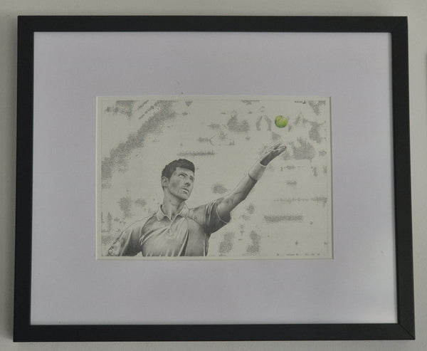 Novak Djokovic pencil sketch – Tennis Gallery Wimbledon