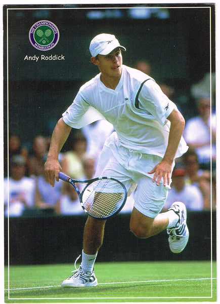 Andy Roddick Postcard (Order Code ST2841) – Tennis Gallery Wimbledon