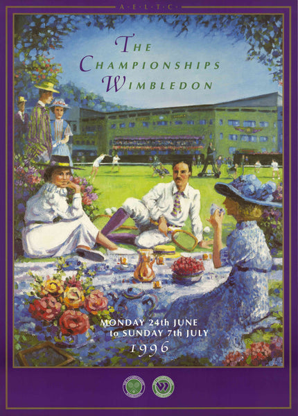 1996 Wimbledon Championships Poster – Tennis Gallery Wimbledon